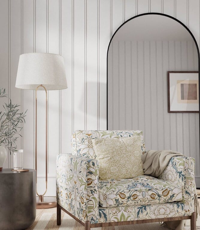 Morris & Co Simply Severn Fabric / Bayleaf / Annatto | Just Fabrics Morris & Co Simply Severn Fabric / Bayleaf / Annatto | Just Fabrics