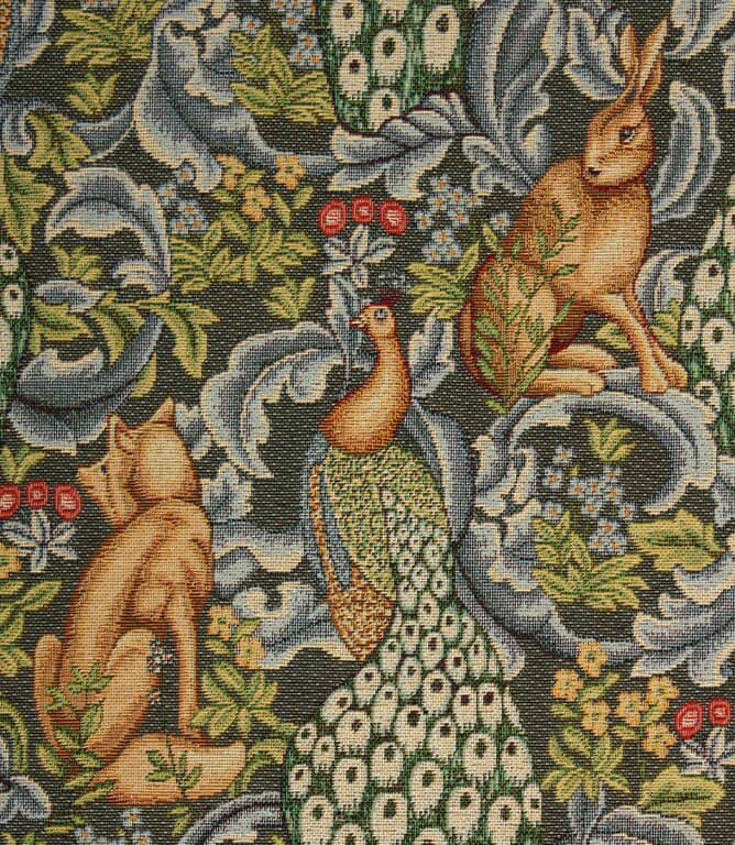 William Morris Forest Tapestry Fabric / Blue | Just Fabrics